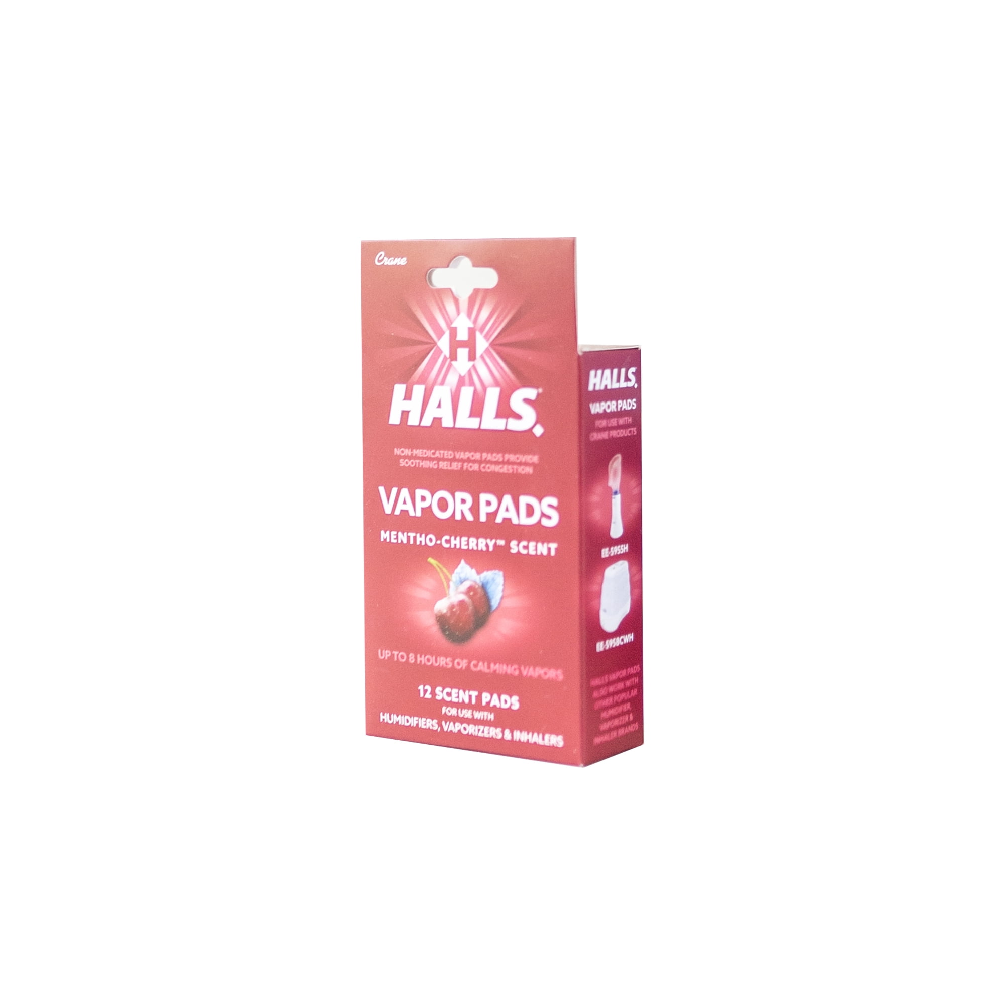 HALLS® MENTHO-CHERRY® SCENTED VAPOR PADS - Walmart.com