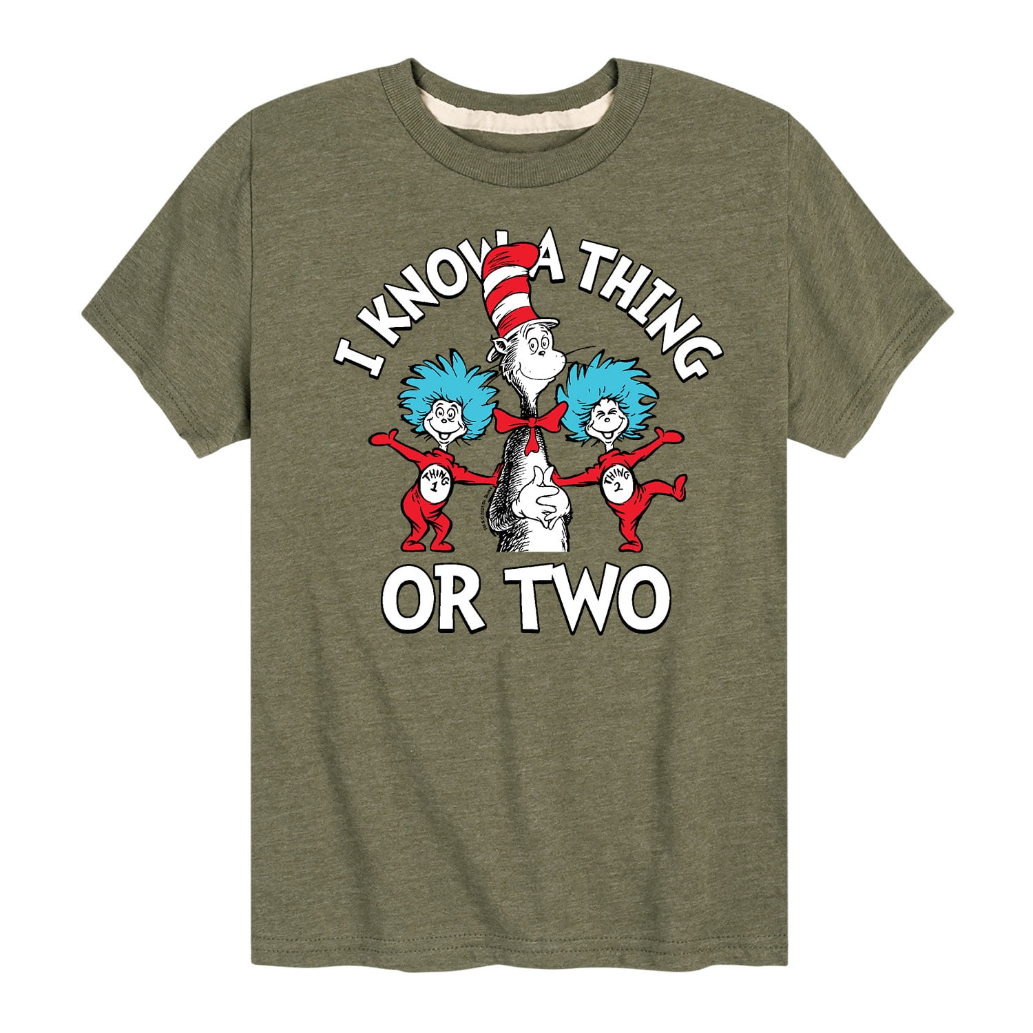 Dr. Seuss - I Know A Thing Or Two - Toddler And Youth Short Sleeve ...