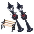 Raindrops 1 Set Miniature Street Light and Bench Mini Street Light ...