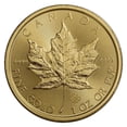 Royal Canadian Mint 1 oz Gold Maple Leaf Coin BU - 24k Fine Gold ...