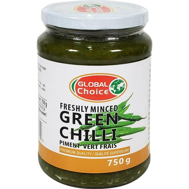 Global Choice Minced Green Chilli 750 Grams Pack of 12 - Walmart.ca
