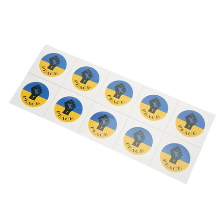 Ukraine Flag Sticker, Ukrainian Flag Car Sticker 10PCS PVC Material ...