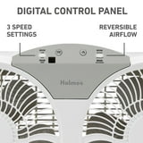 "Holmes 9"" Twin-Blade Digital Window Fan, Dual Exhaust Intake, 3 ...