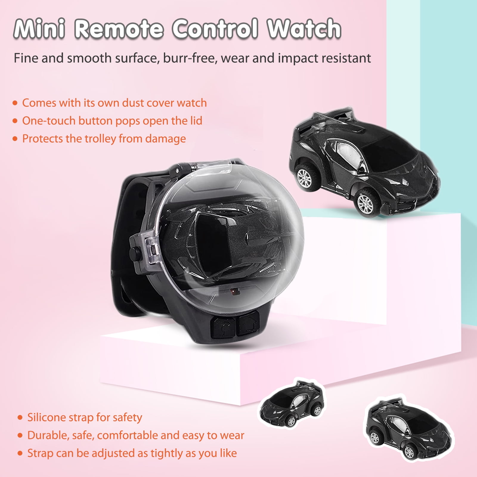 Buy Mini RC Car Watch Toy ，RC Car- 2.4 GHz Cute Wrist Racing Watch, USB ...