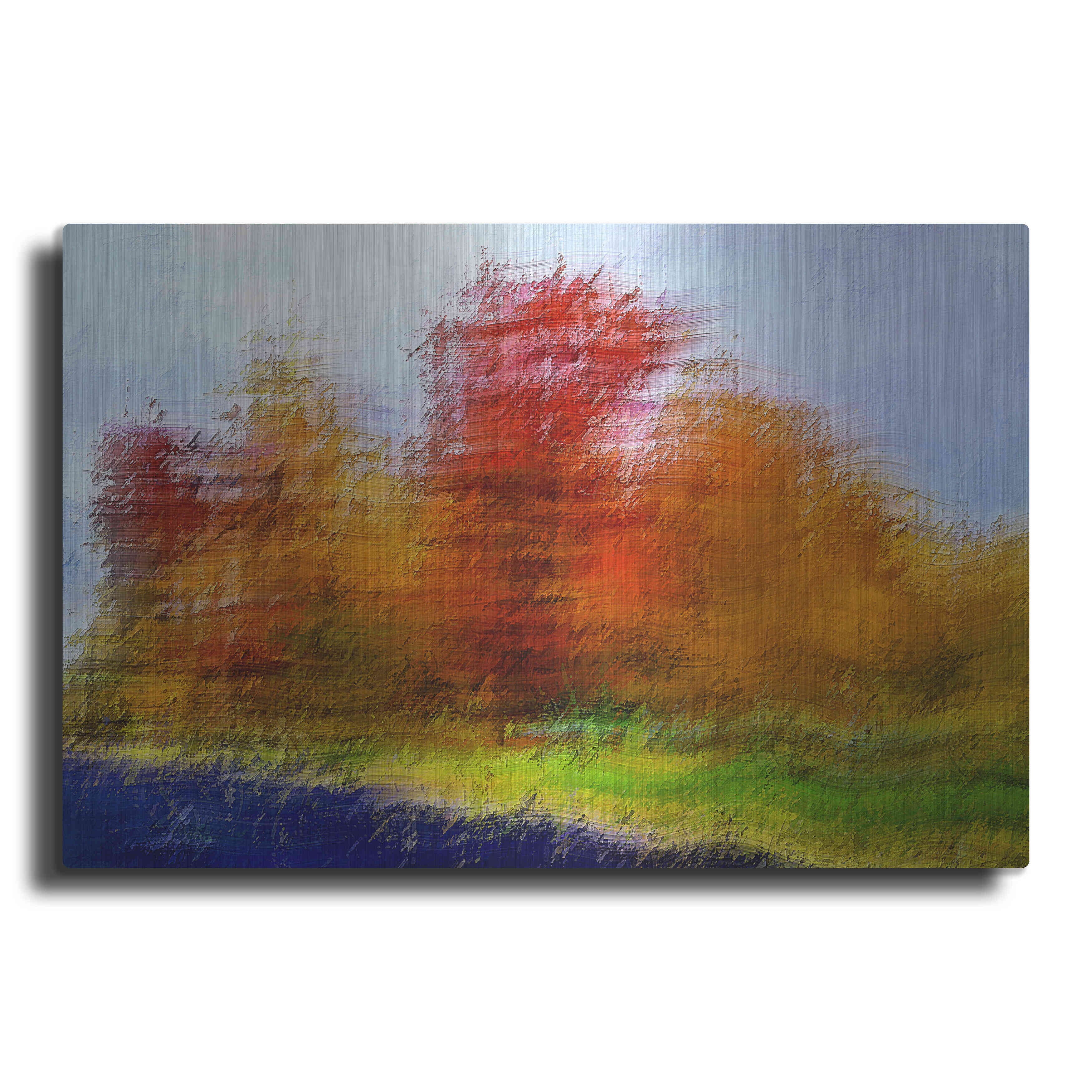Luxe Metal Art 'Colors on the River' by David Manlove, Metal Wall Art ...