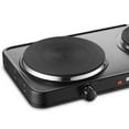 Electric Double Burner Sealed 1000W 700W Portable Cast Iron Hot Plate ...