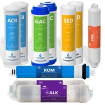 Express Water - Alkaline RO System, 10 Filters Replacement Set, 50 GPD ...
