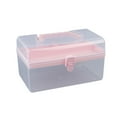 Lloopyting Clear Plastic Storage Box, Portable Organizer with Handle, 1 ...