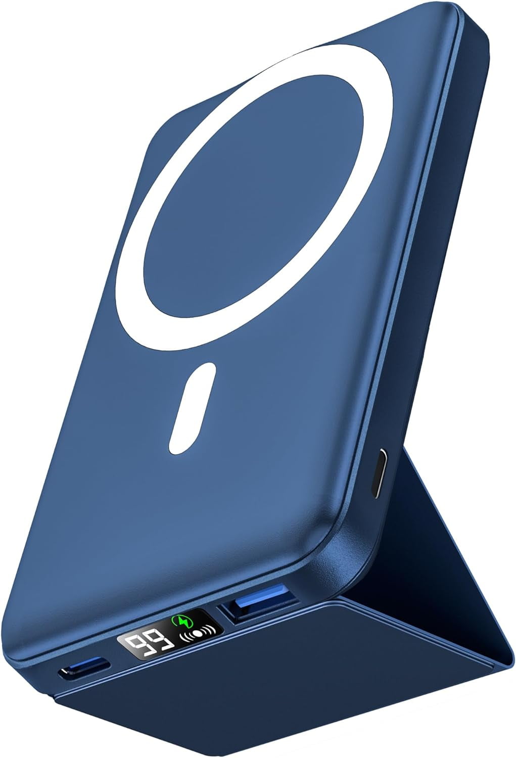 SHIQI-Podoru Magnetic Wireless Poratable Charger, Foldable 10000mAh Mag ...