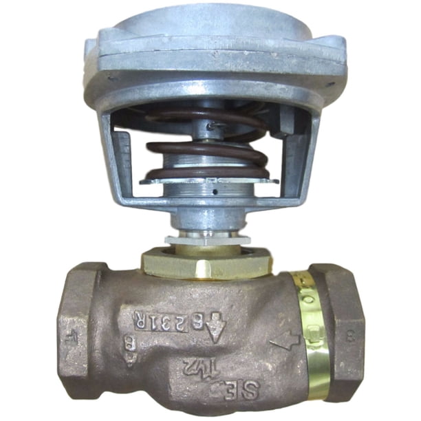Barber Colman 1 1/2" 2 Way Valve W/ VB72130410 Pneumatic Damp Actuator ...