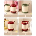 Cartoon Indoor Wheeled Trash Can With Lovely Pattern Portable Space ...