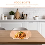 MLINS Kraft Paper Disposable Food Boats for Storage Khaki Color 125 ...