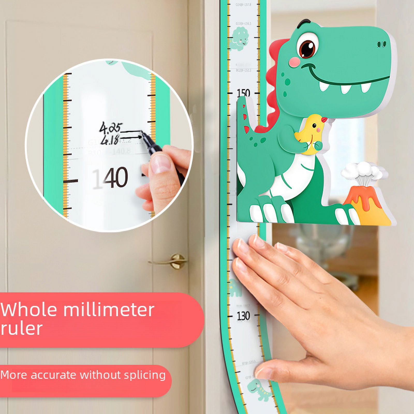 Adhesivo de pared para medir la altura de los niños, regla de medición ...