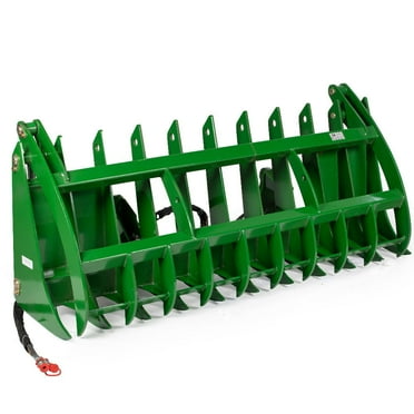 Titan Attachments 72-in HD Grapple Rake Attachment Fits John Deere ...