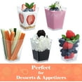 250 Pack 5 oz Clear Plastic Dessert Cups with Spoons - Square Parfait ...