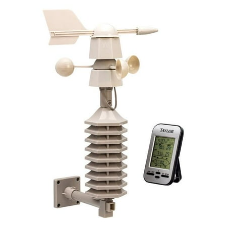 Taylor 6391940 Wireless Wind Sensor Weather Station - White | Walmart ...