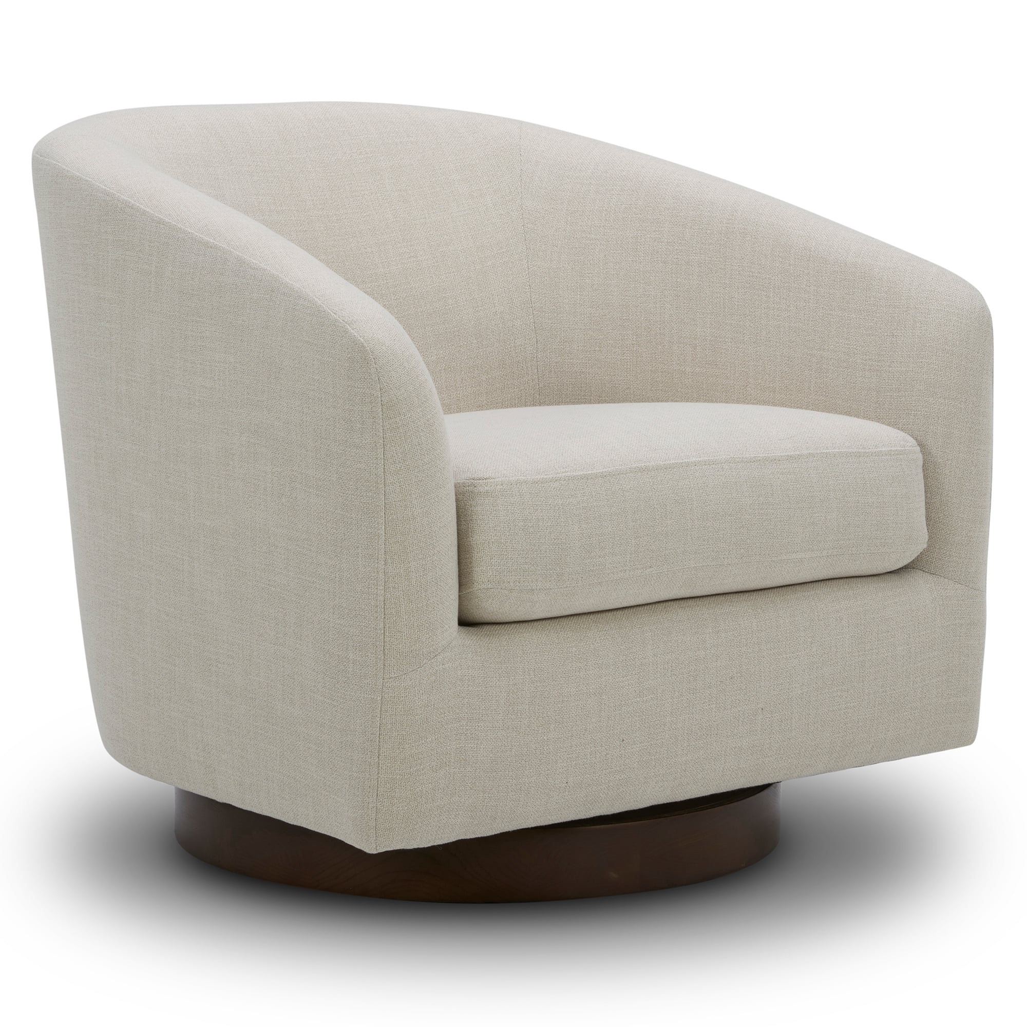 CHITA Swivel Accent Chair Fabric, Round Barrel Arm Chair Living Room ...