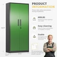 SUNCROWN 63" Metal Storage Cabinets with Lock, Tool Cabinet, Locking ...