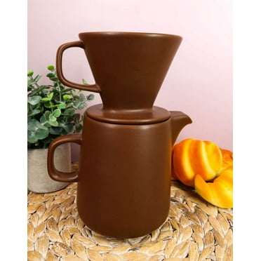 Small Pour Over Coffee Pot Set, 400ML Paperless Glass Coffee Maker Set ...