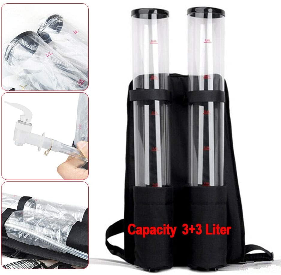 WUZSTAR 6L Beverage Dispenser Dual Tank Backpack Beer liquid Shot Pump ...