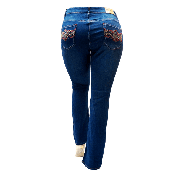 Jack David/Jean's Denim handcrafted Womens Rhinestone Strech Straight ...