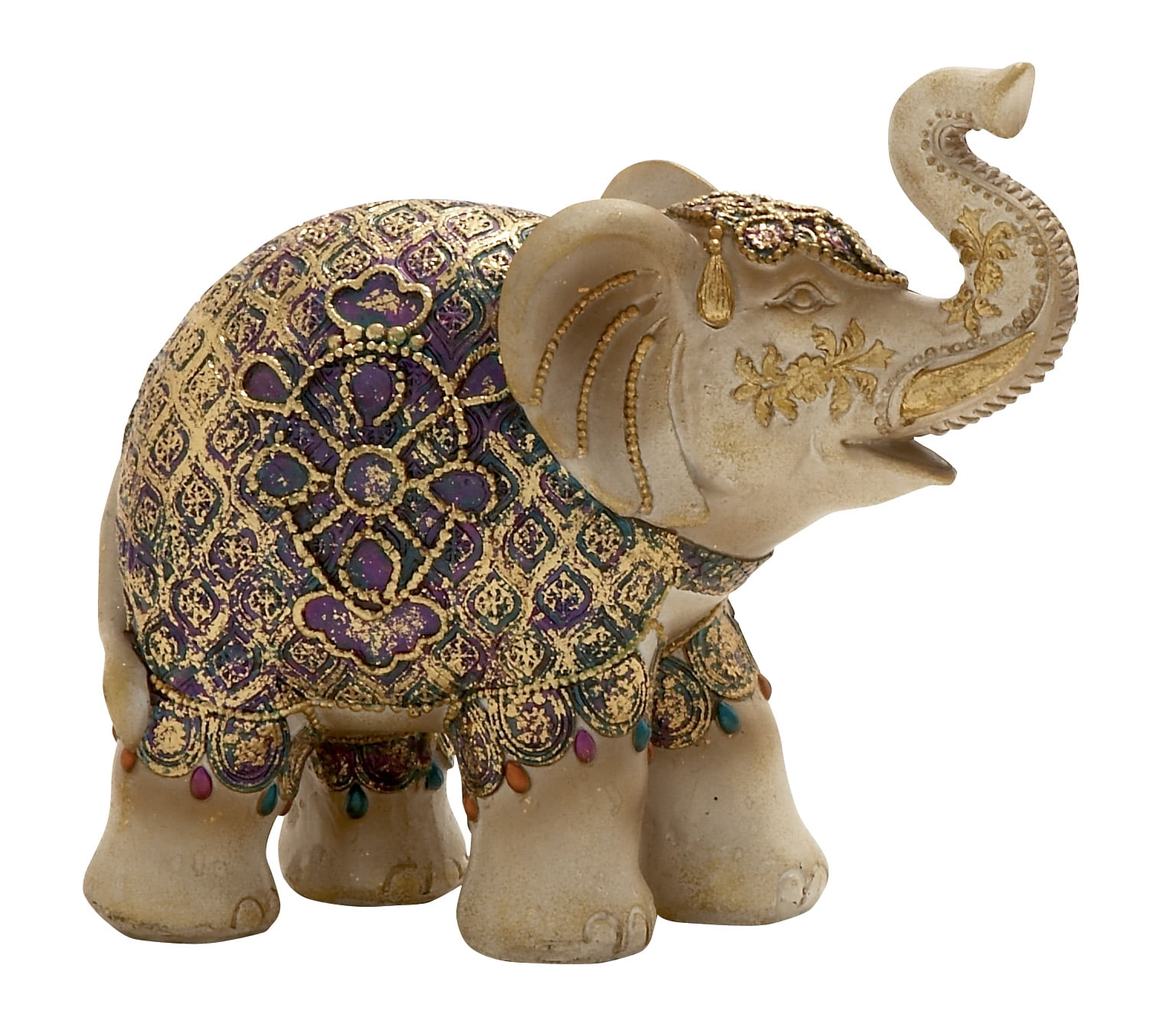 Artistically Designed Elephant Figurine - Walmart.com