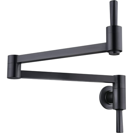 Pot Filler Folding Faucet Brass Pot Filler Faucet Wall Mount Matte ...