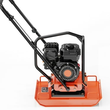 2.5HP Gas Plate Compactor 79cc Concrete Tamper with Wheels, 8200N Force ...
