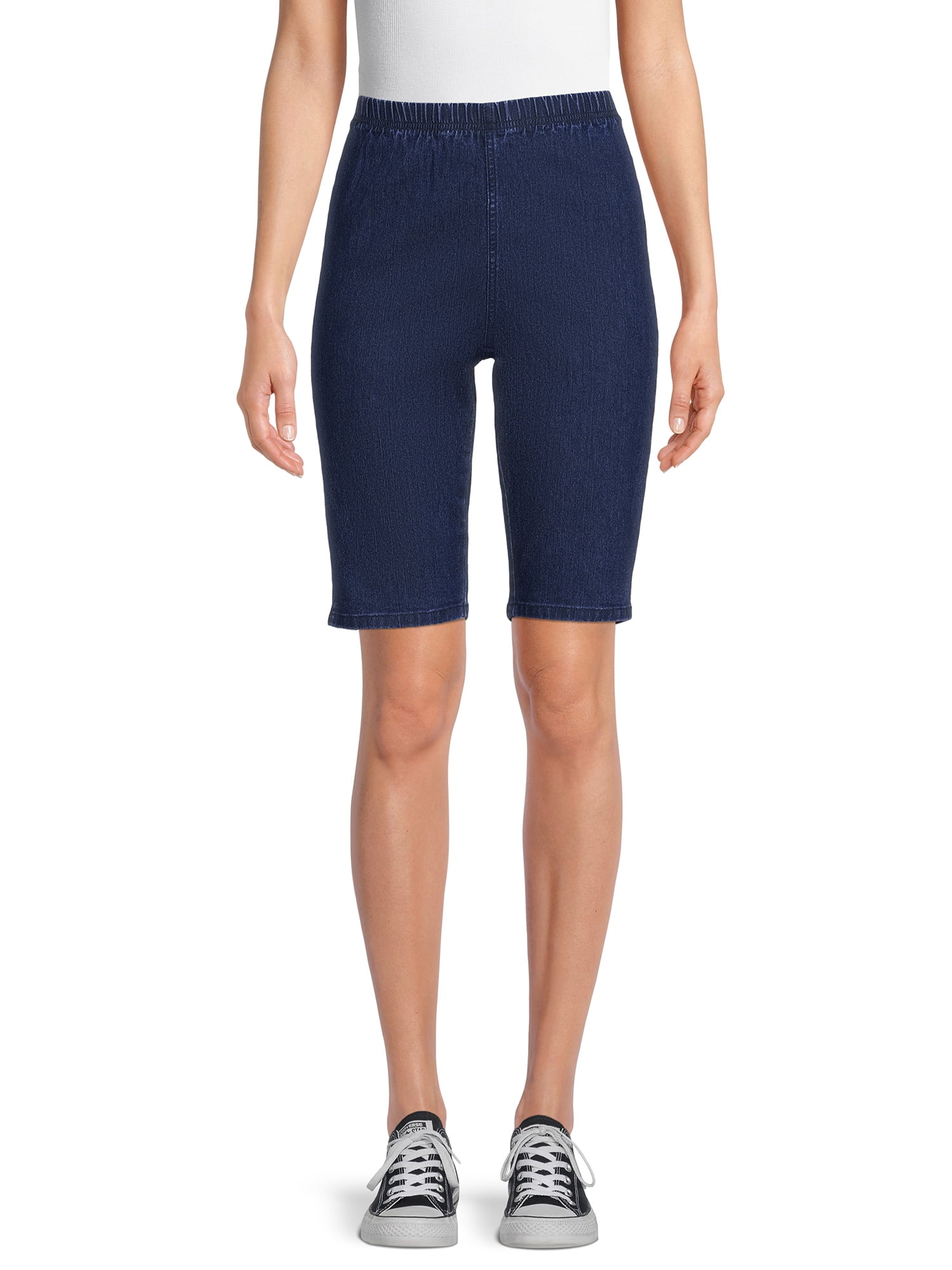 Real Size Women's 11" Pull On Stretch Shorts - Walmart.com