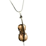 Harmony Jewelry High Quality Detailed Cello Necklace, Bronze Finish ...