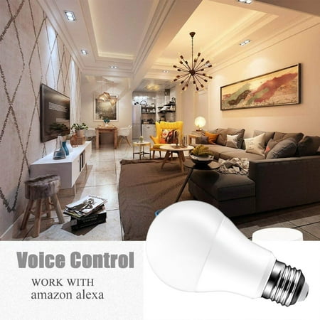 Smart LED Bulb Intelligent WiFi Light Bulb RGB+W Dimmable Bulb RGB+W ...