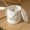 LutIedan Tea Dregs Drainage Bucket Wastewater Barrel with Lid Office ...