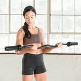 CAP Barbell 47 In. Olympic EZ Curl Bar with Collars, 200lb Capacity ...