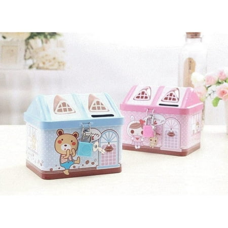 Money Bank Cheap Cute Piggy Bank Hou e Shape Money Bank Iron Metal Coin ...