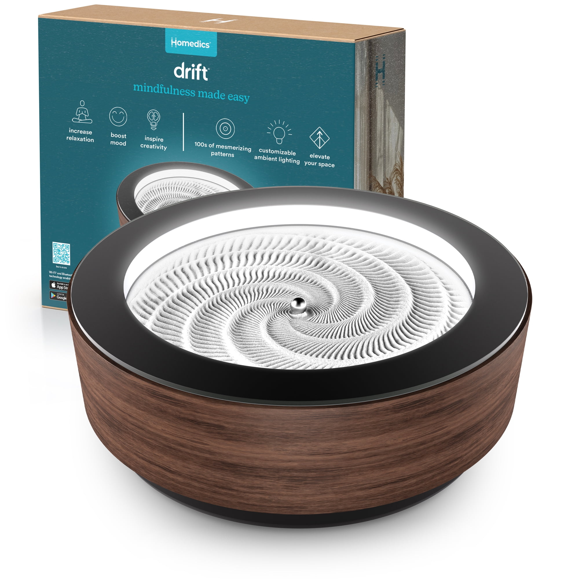 Click here for Homedics Drift 10 Sandscape - Walnut 10 prices