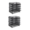 ACDANC 2Pcs Paper Letter Tray Desk File Organizer Paper Sorter Letter ...