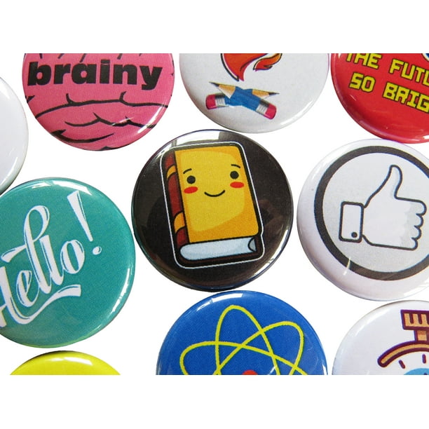 School Buttons Pins Set Backpack Pins Gift for Teachers Students ...