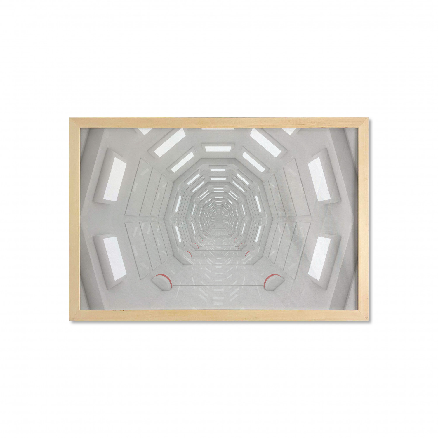 Outer Space Wall Art with Frame, Galactic Travel Atmospheric Plasma ...