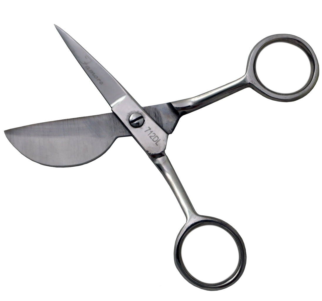 Famore Left-Handed Mini Duck Bill Applique Scissors 4-1/2in - Walmart.com