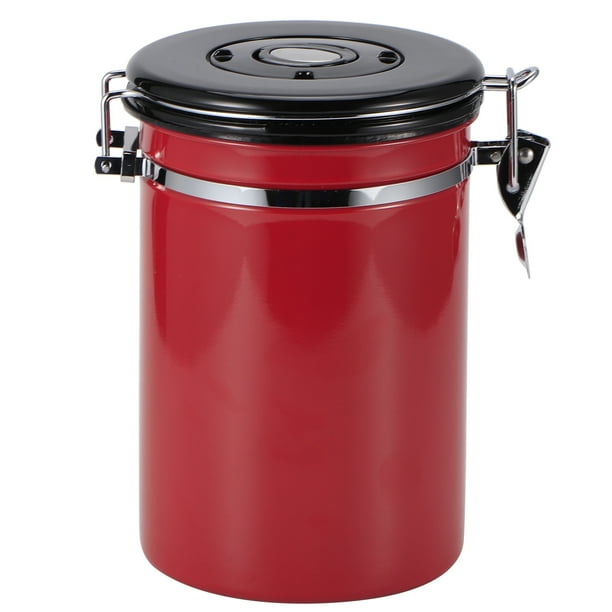 Stainless Steel Sealed Tank MoistureProof Coffee Bean Tea Storage Pot ...