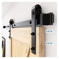 6/6.6ft Sliding Barn Door Hardware Kit, Mechanism Antique Upgraded ...