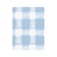 BZSMCE Soft Fitted Cotto Sheets for In Sky Blue Plaid Texture Pattern ...