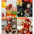 DolliBu Wild Wooly Mammoth Firefighter Stuffed Animal - Mammoth Fireman ...