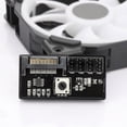 APPLAYERR Black PC Fan Speed Controller 4Pin PWM Interface 12V SATA Input For Multi Fan Speed ...