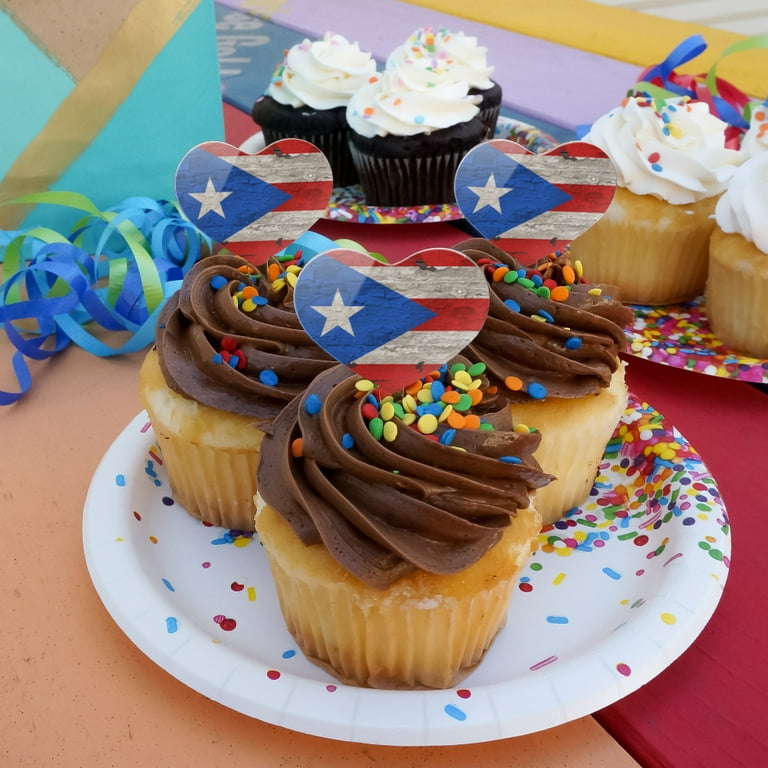 Puerto Rican Flag Cake Puerto Rican Cake Cake Designs Cupcake Cakes