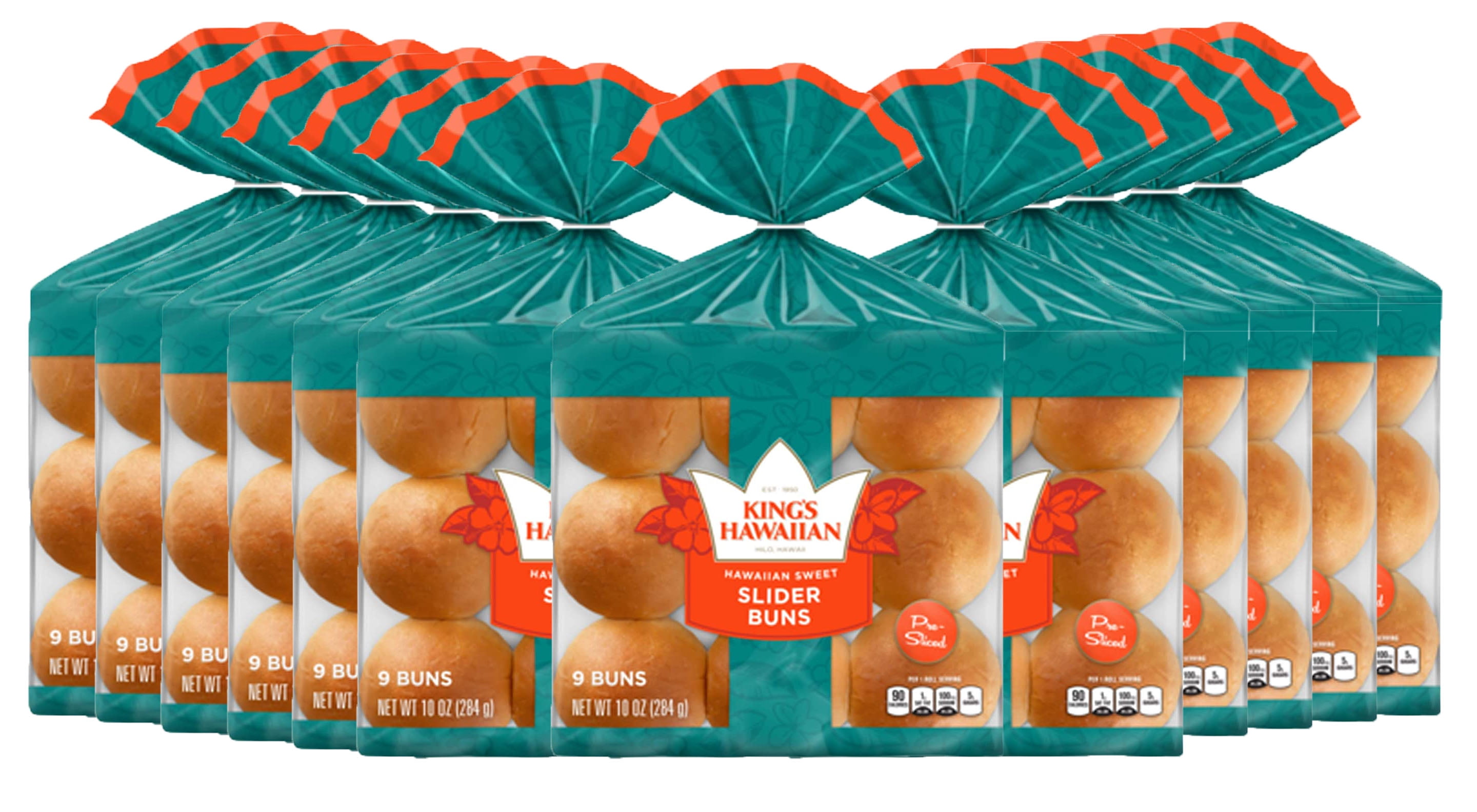 King's Hawaiian Original Sweet Pre Sliced Slider Buns, 10 Ounce (Pack ...