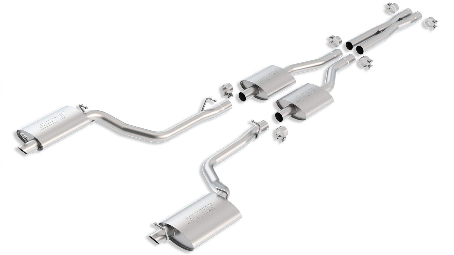 Borla Performance 140443 Exhaust System Kit S-Type Cat Back System T304 ...
