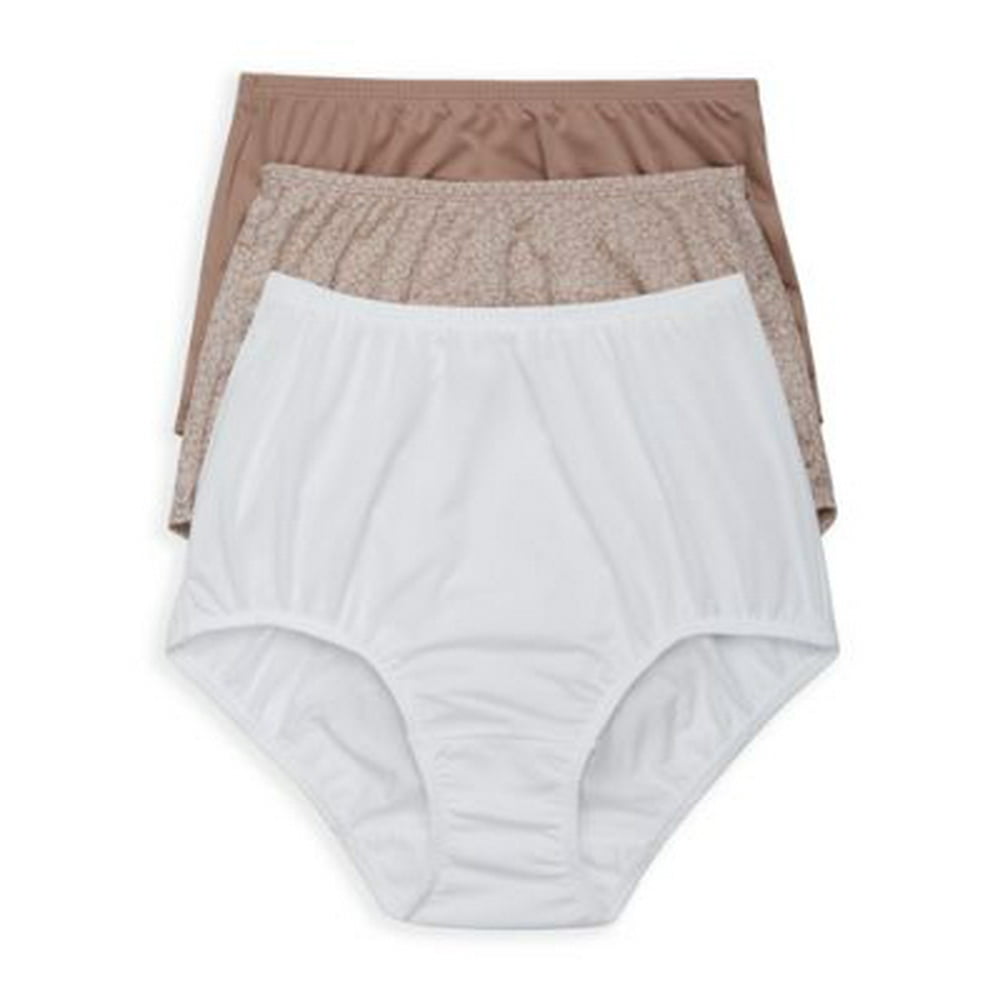 Olga - Olga Womens Without A Stitch Microfiber Brief 3-Pack Style ...