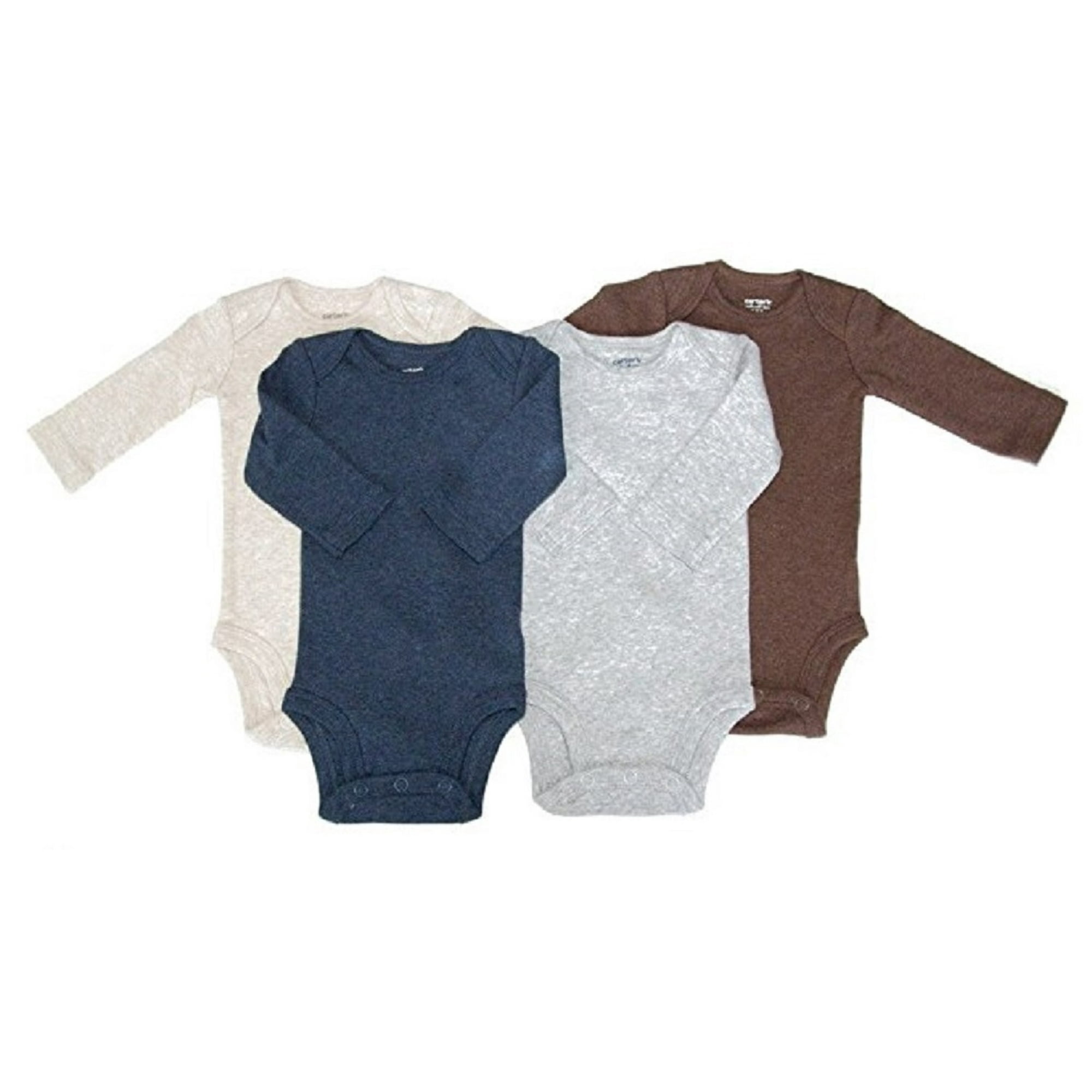 Click here for Carters Baby Boys Heathered Long Sleeved 4 Pack Bo... prices