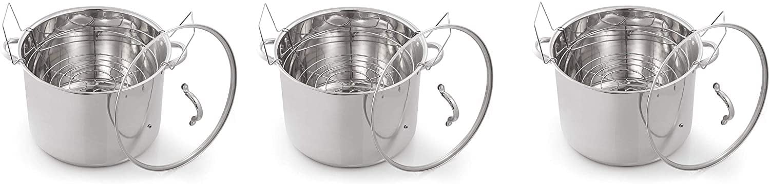 McSunley 620 Medium Stainless Steel Prep N Cook Water Bath Canner, 21.5 ...